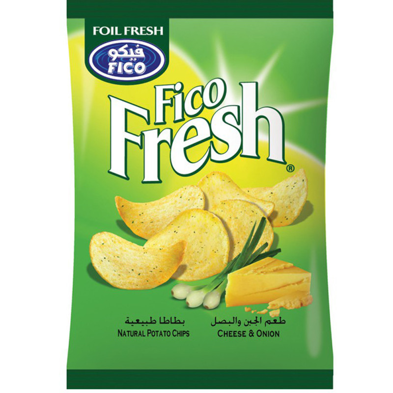 Fico Cheese and Onion Fresh Potato Chips 18G